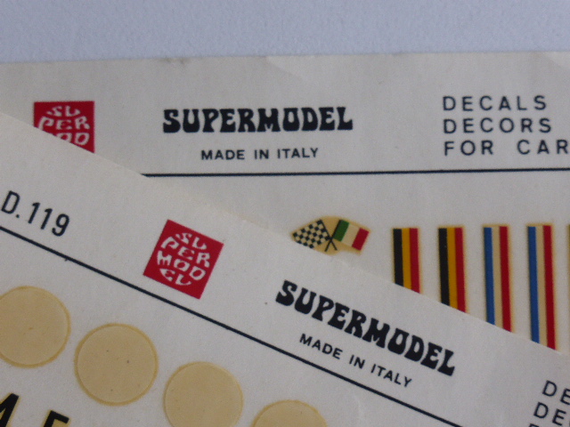 Curiosità storica: le decals per automodelli Supermodel – PITLANEITALIA